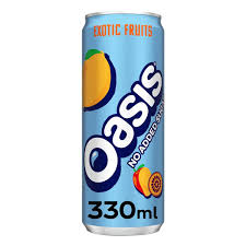 Oasis zero exotic fruit 330ml - Soft drinks | Canned soft drink from ...